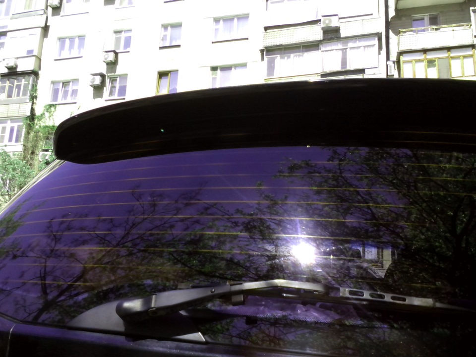 Оригинальный спойлер. — Chevrolet Aveo 5-door (1G), 1,5 л, 2008 года ...