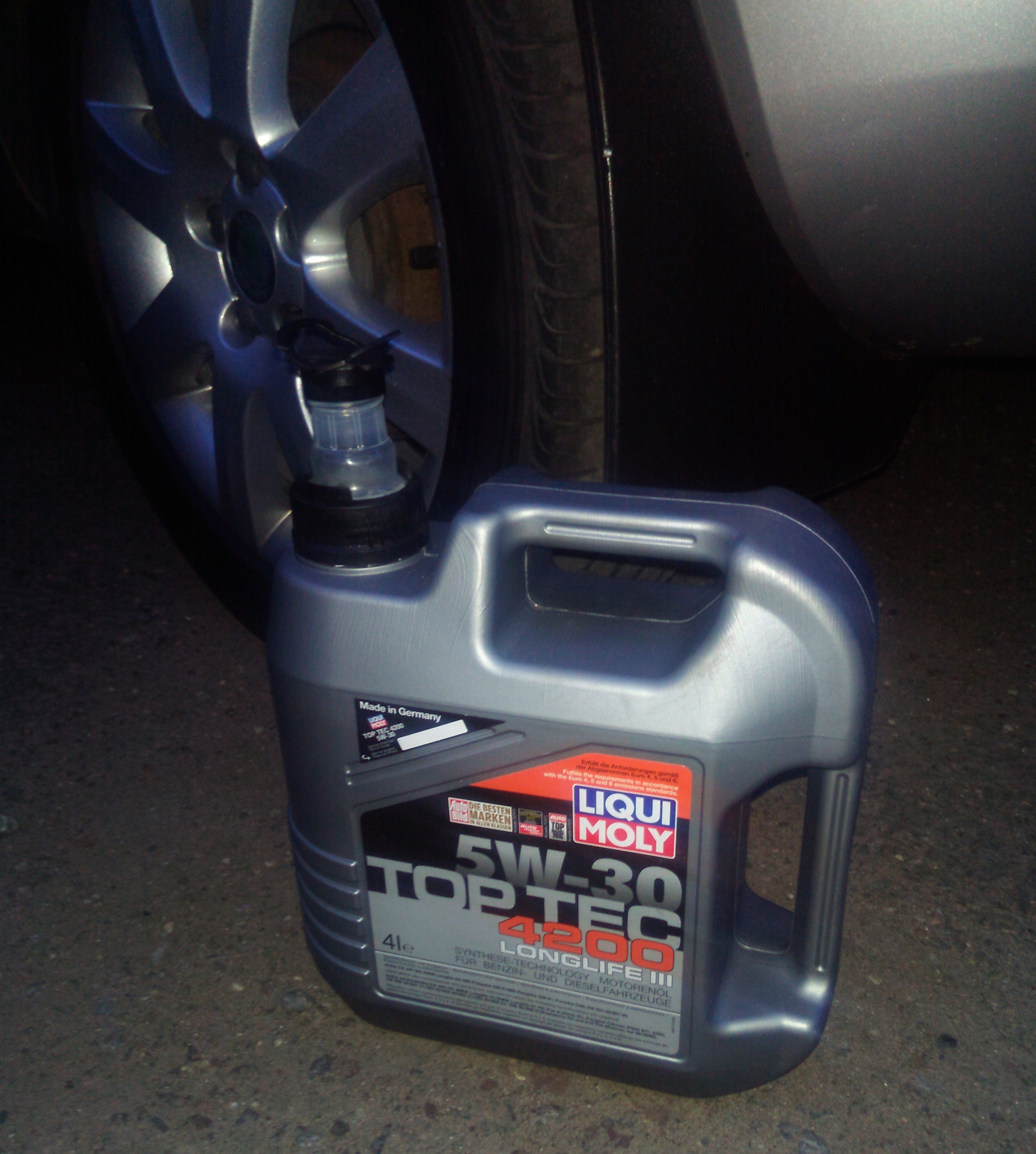 Новое масло Liqui Moly TopTec 4200 — Skoda Fabia Mk2, 1,4 л., 2010 года ...