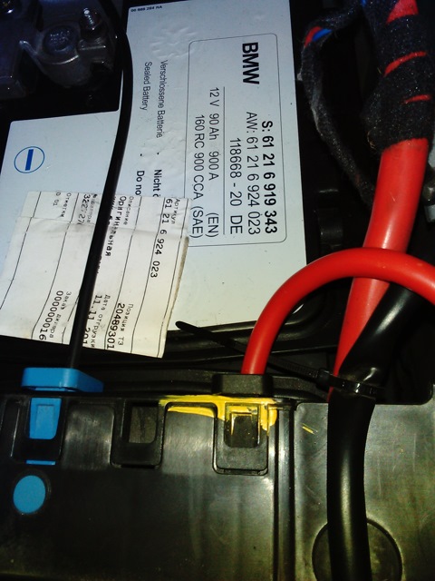 61216924023 Оригинальная акк.батарея BMW AGM BMW | Запчасти на DRIVE2