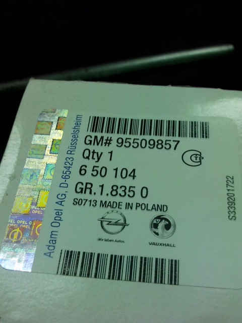 95509857 Масляный фильтр GM | Запчасти на DRIVE2