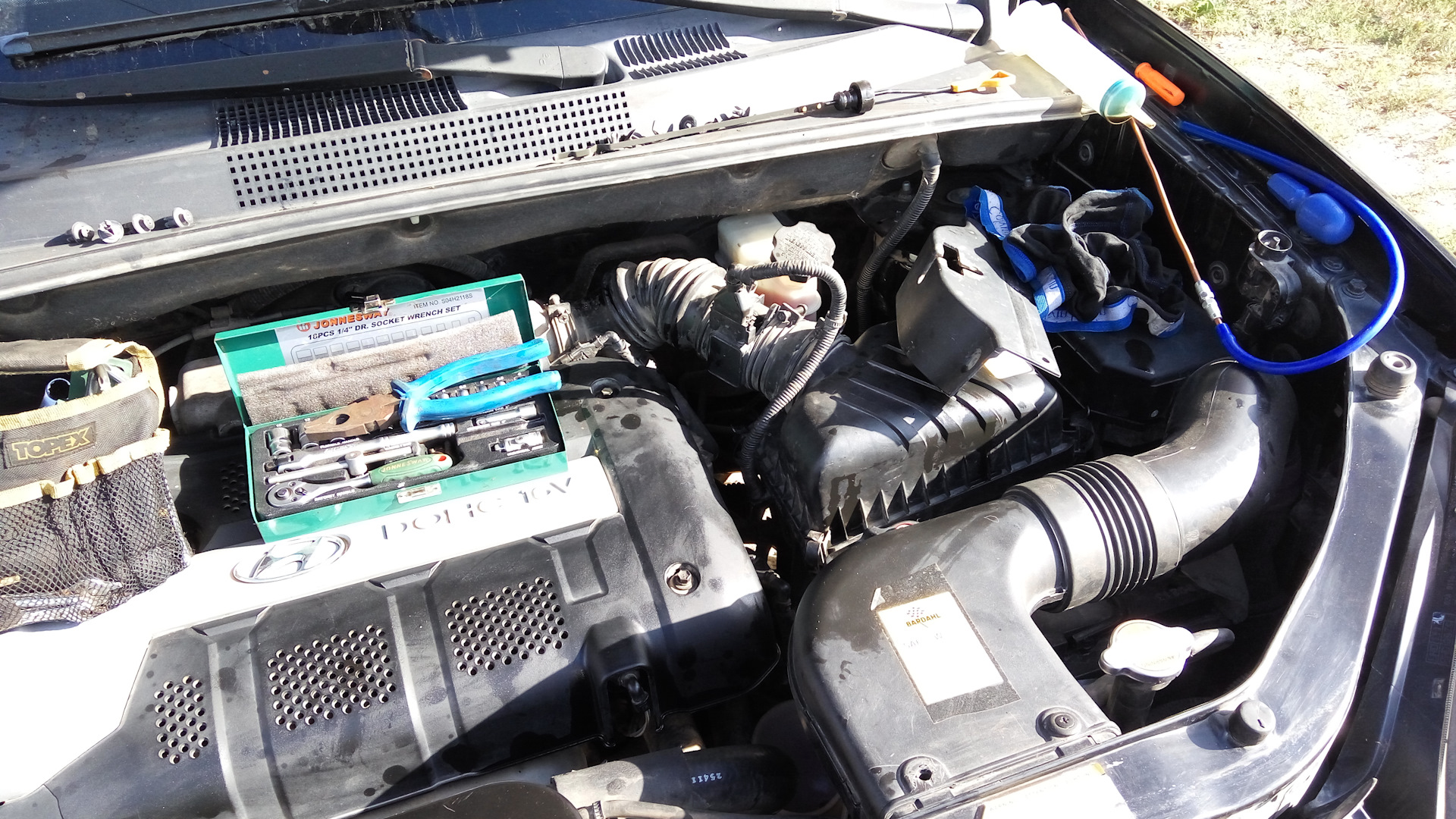 Замена atf — Hyundai Tucson (JM), 2 л, 2006 года | плановое ТО | DRIVE2