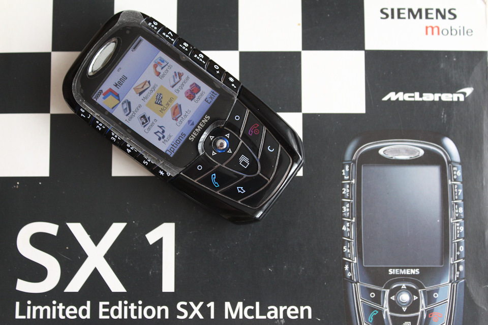 Мобильный телефон Siemens SX1 McLaren Limited Edition — DRIVE2