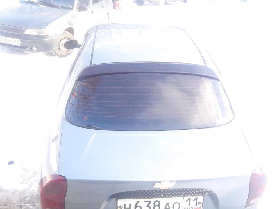 Затонировал заднее стекло — Chevrolet Lanos, 1,5 л, 2006 года | своими ...