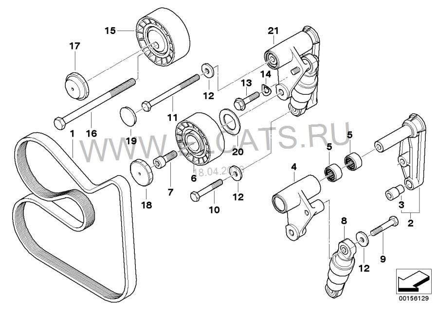 Покупка натяжителей ремней, роликов 11.12.2016 — BMW X3 (E83), 2,5 л ...