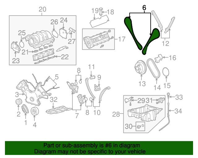 4174166 Цепь распределения Jaguar Land Rover | Запчасти на DRIVE2