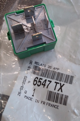 6547TX Реле вентилятора PSA Peugeot Citroen | Запчасти на DRIVE2