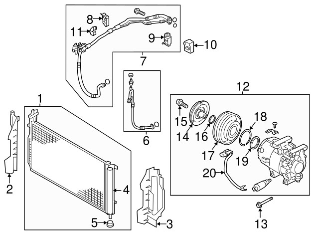 976063R000 КОНДЕНСАТОР СИСТЕМЫ ОХЛАЖДЕНИЯ, НЕ СОДЕРЖИТ ХЛАДОГЕНТА KIA ...