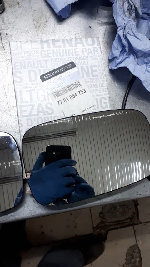 7701054753 Зеркальный элемент RENAULT | Запчасти на DRIVE2