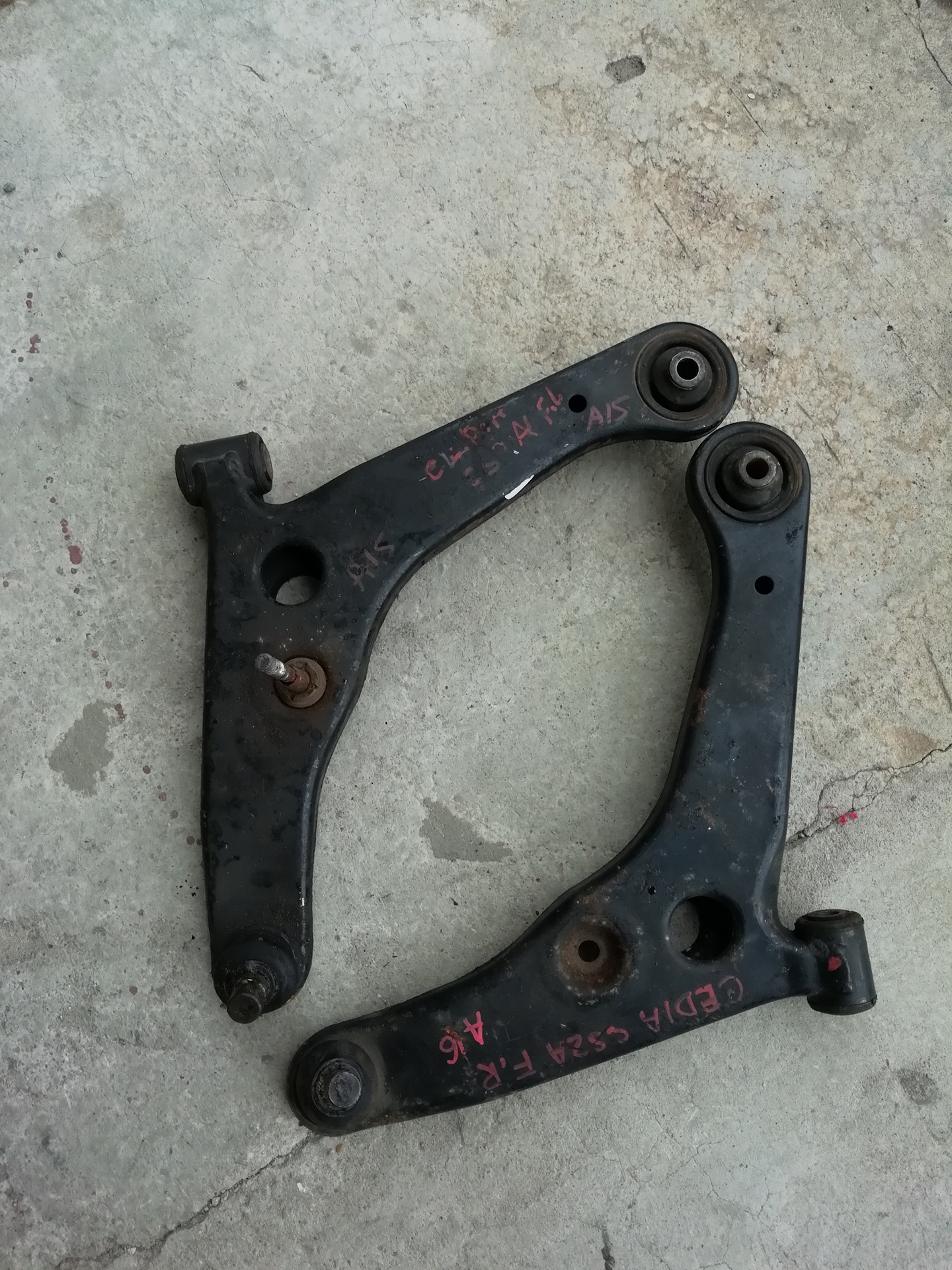 О передних рычагах — Mitsubishi Lancer IX, 1,6 л, 2004 года | плановое ...