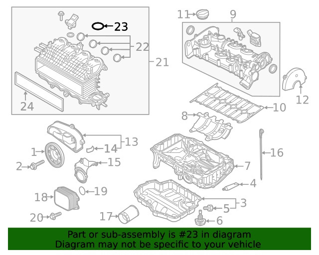 03C133073A Прокладка заслонки дроссельной VAG | Запчасти на DRIVE2