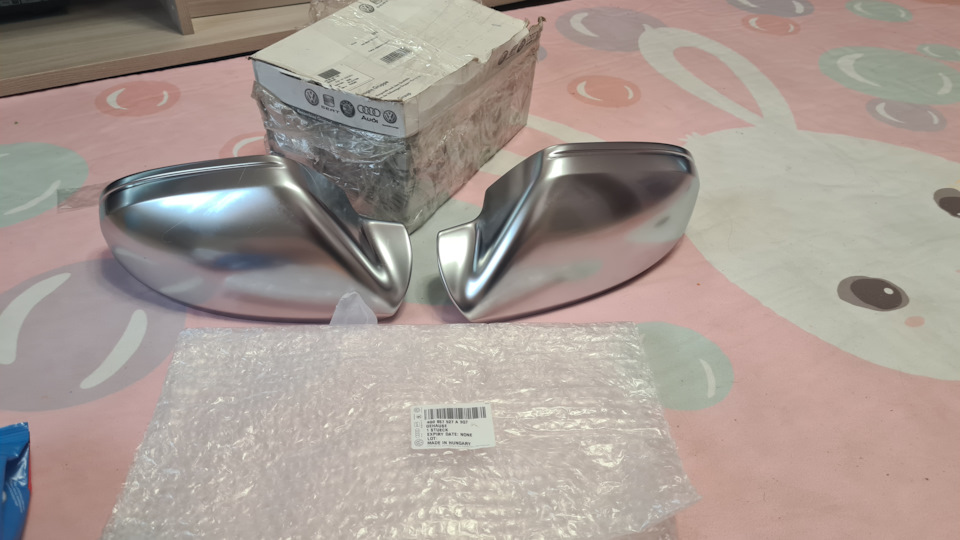 Установка хром зеркал от s6 — Audi Allroad (C7), 3 л, 2012 года ...