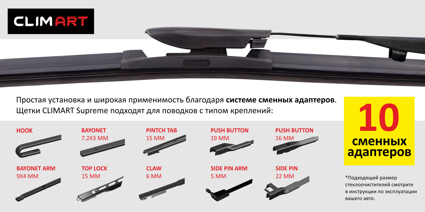 Щетки стеклоочистителя для любой погоды — CLIMART на DRIVE2
