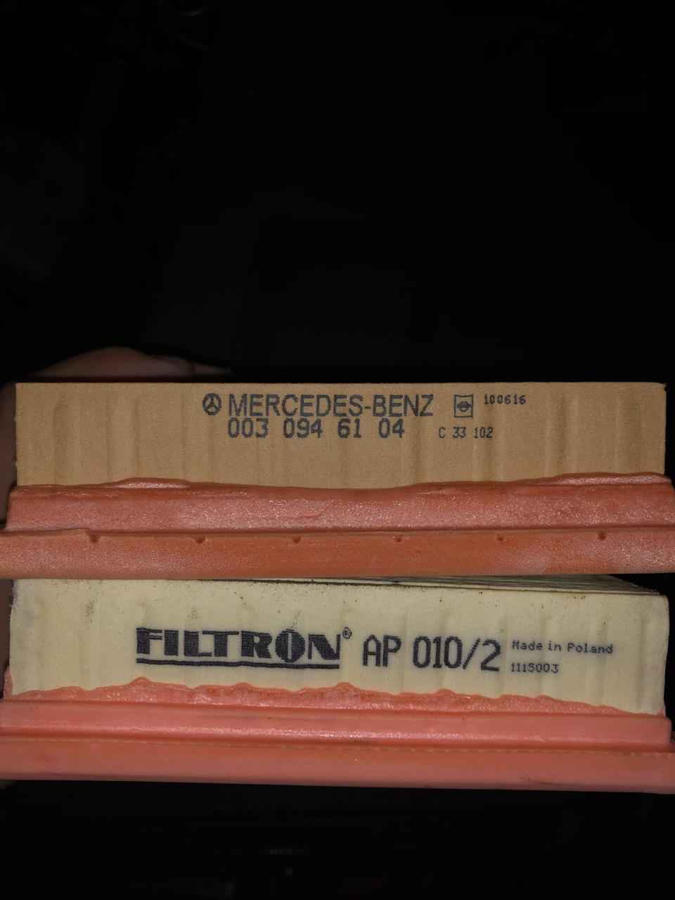 A0030946104 Элемент фильтрующий воздушный MERCEDES | Запчасти на DRIVE2