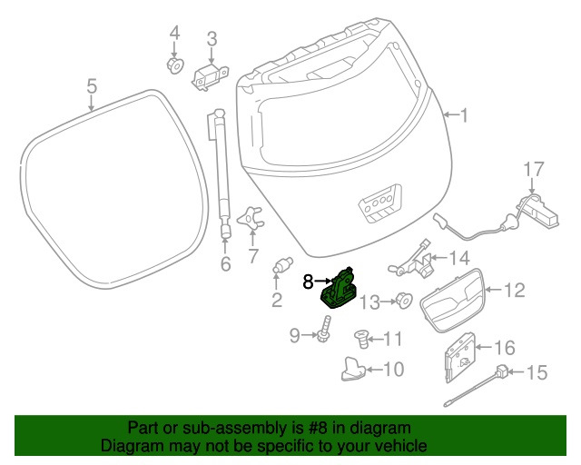 90502EN00A Замок багажника NISSAN INFINITI | Запчасти на DRIVE2