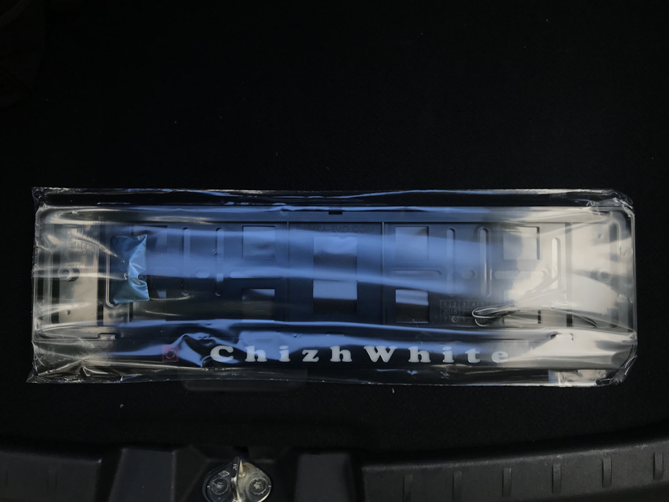 LED номерная рамка. Или рамка с подсветкой. Lancer sportback ...
