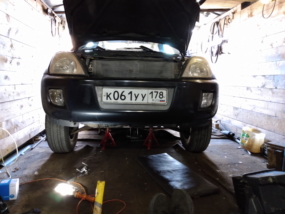 Отпуск с тигром.Замена жидкостей и фильтров — Chery Tiggo 1, 1,8 л ...