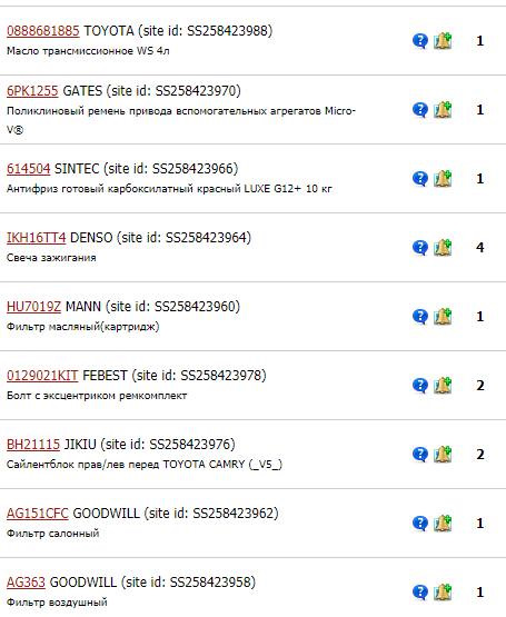 0888681885 Гидрофильтр для автоматической коробки передач TOYOTA LEXUS ...