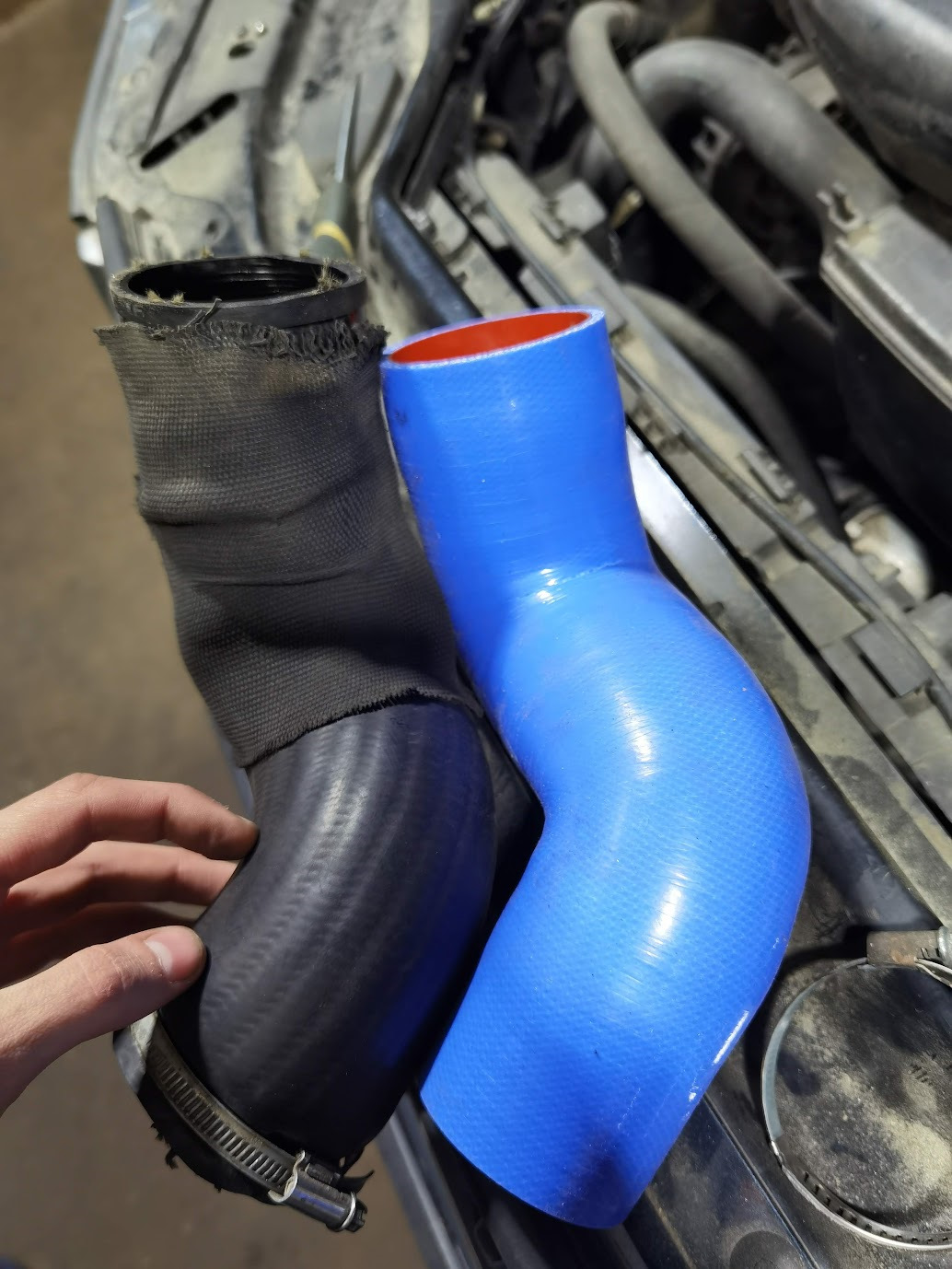 Патрубки интеркулера JiR Silicone — Volvo XC60 (1G), 2,4 л, 2013 года ...