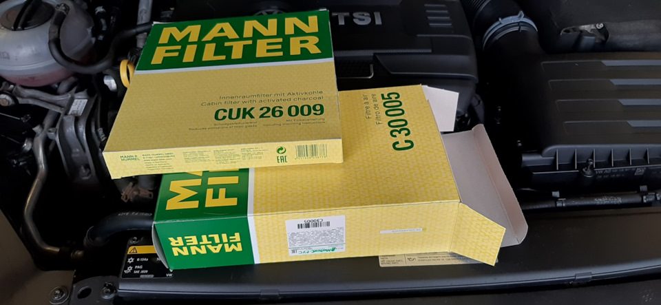 Масло + фильтра — Volkswagen Passat B8, 1,8 л, 2016 года | расходники ...