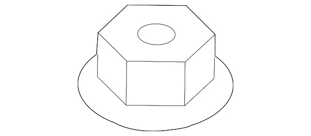 N01508210 Гайка м6 с буртиком VAG | Запчасти на DRIVE2