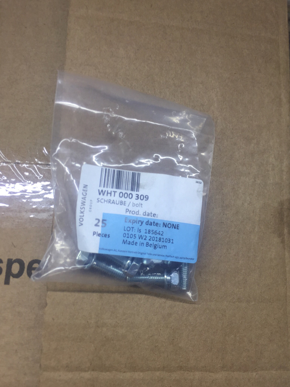 WHT000309 Болт (M6х1х21) / VAG | Запчасти на DRIVE2