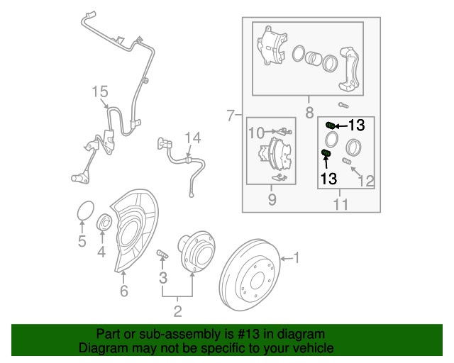 5816433000 Пыльник направляющей тормозного суппорта KIA HYUNDAI ...