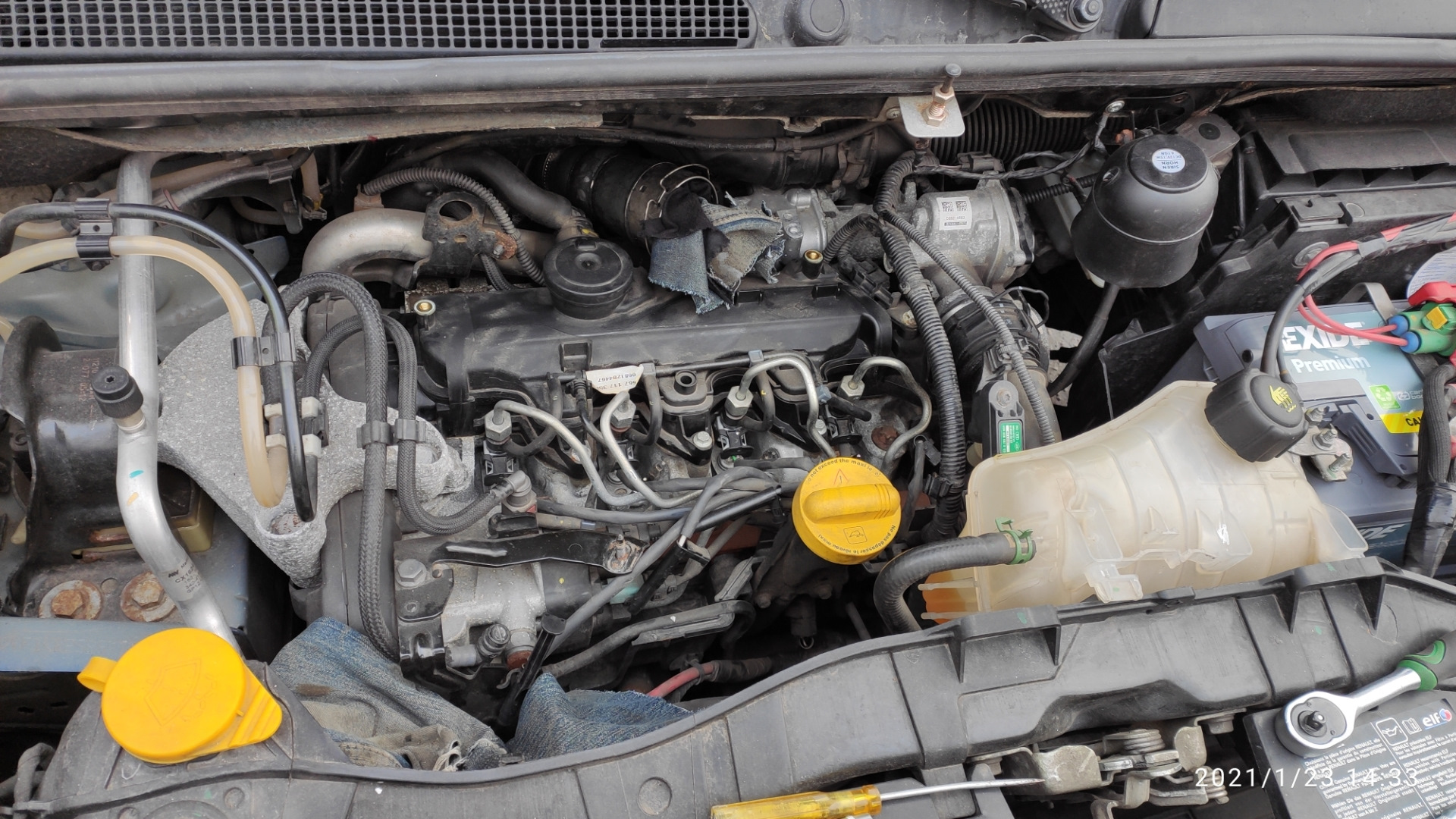 Замена свечей накала (ошибка P0380) — Renault Kangoo (2G), 1,5 л, 2012 ...