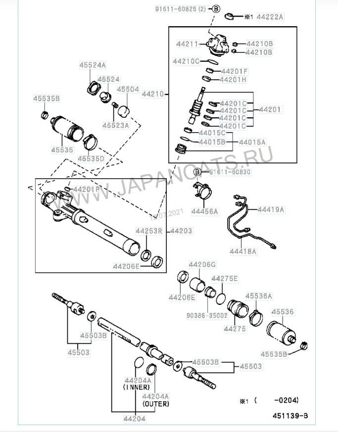 9038635002 Втулка рулевой рейки TOYOTA LEXUS | Запчасти на DRIVE2