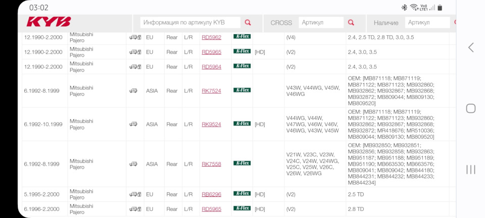 MB663576 Пружина подвески задняя Mitsubishi | Запчасти на DRIVE2