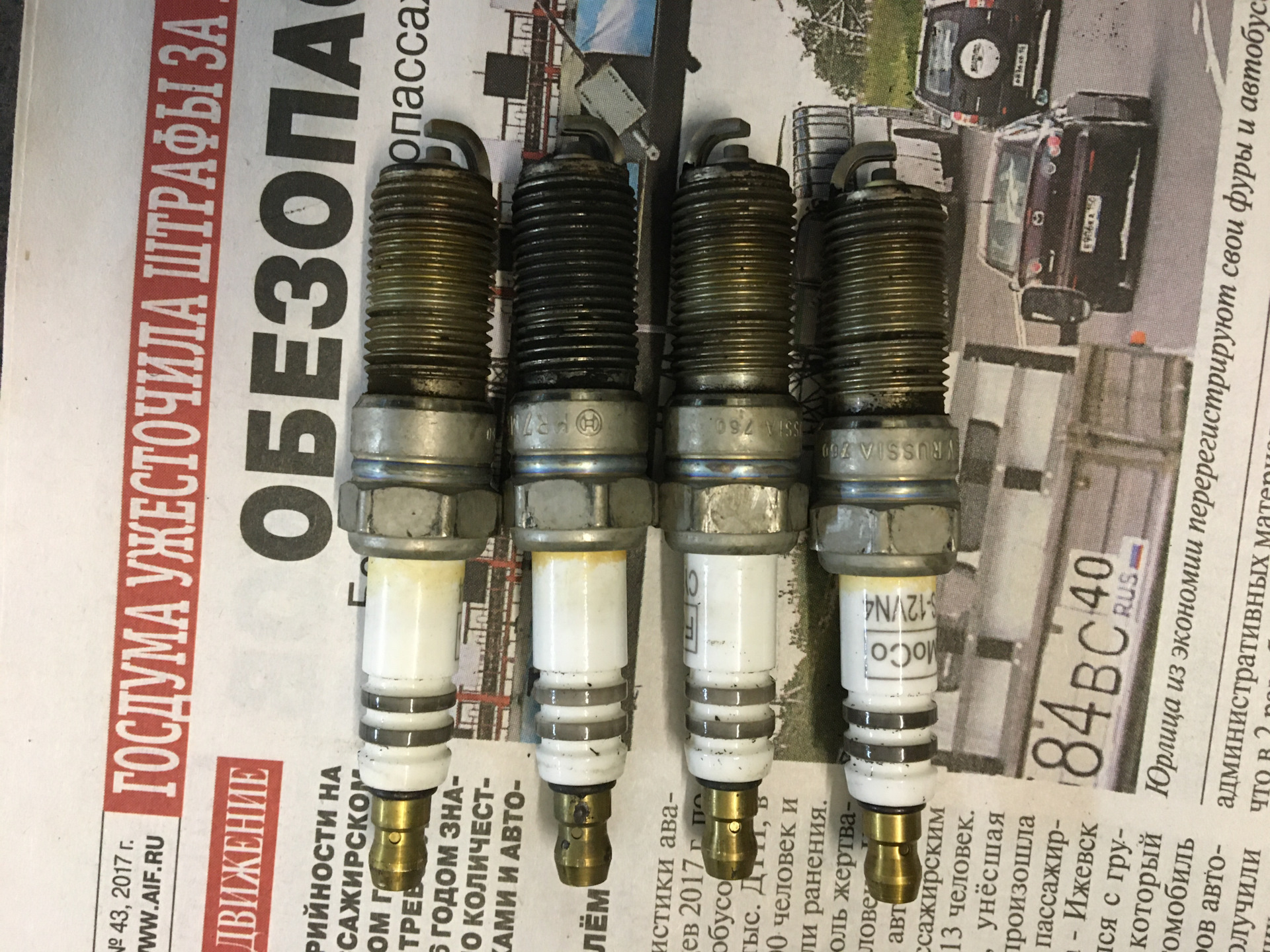 Замена свечей зажигания! BOSCH — Ford Focus Wagon III, 1,6 л, 2014 года ...