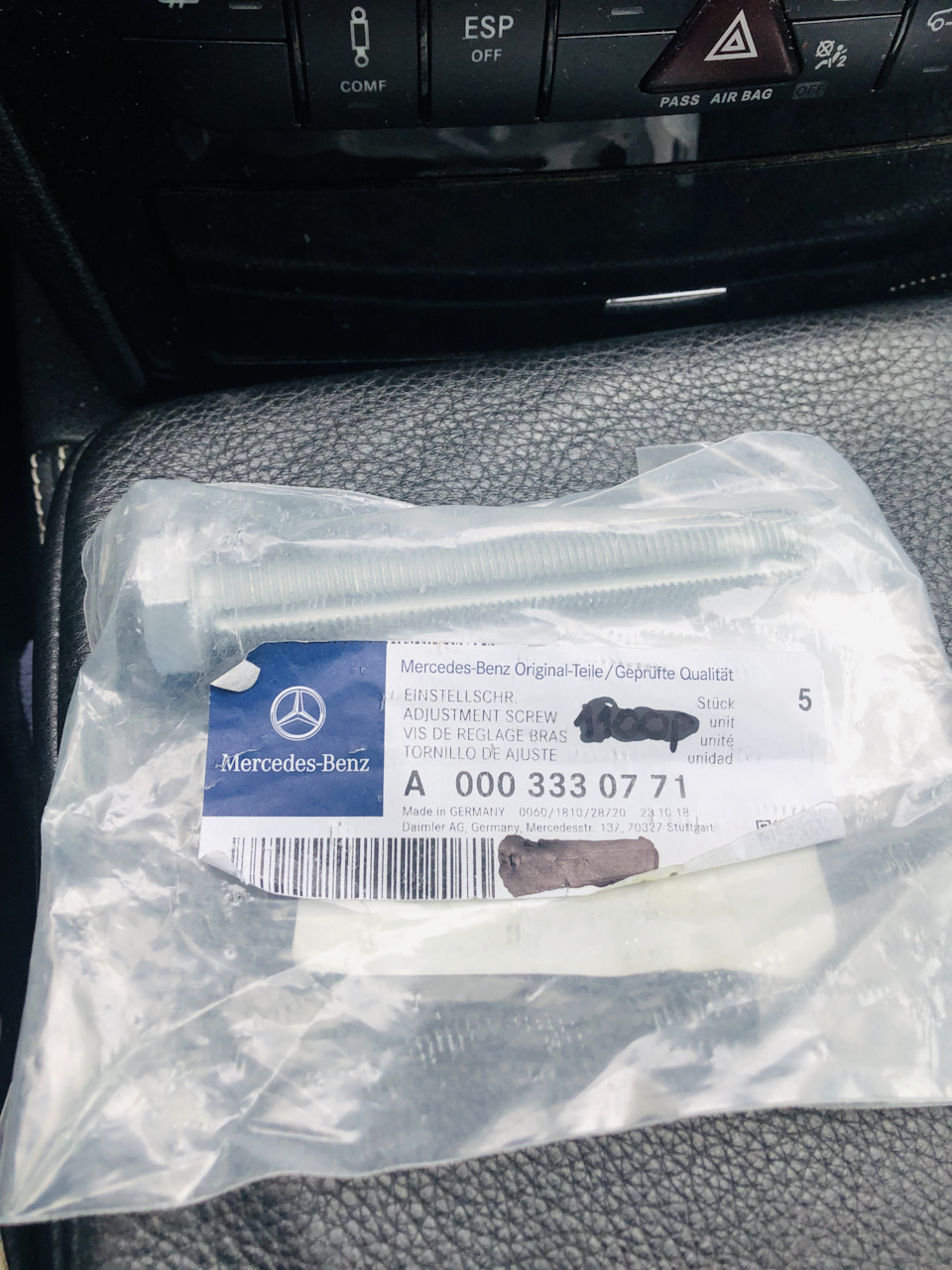 A0003330771 Болт м14. Mercedes | Запчасти на DRIVE2