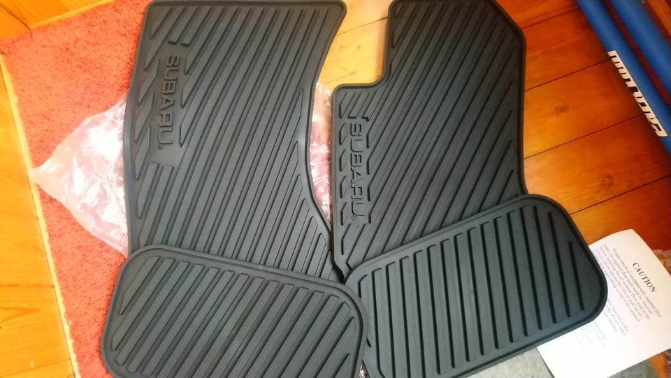 Опциональные резиновые коврики — Subaru Forester (SG), 2,5 л, 2007 года ...