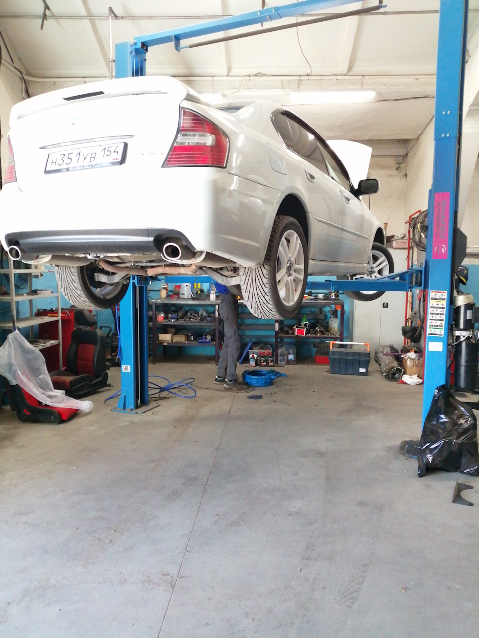 Замена масел — Subaru Legacy B4 Bl 3 л 2004 года визит на сервис