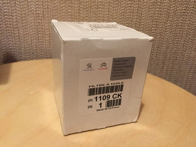 1109CK Фильтр масляный Peugeot Citroen | Запчасти на DRIVE2