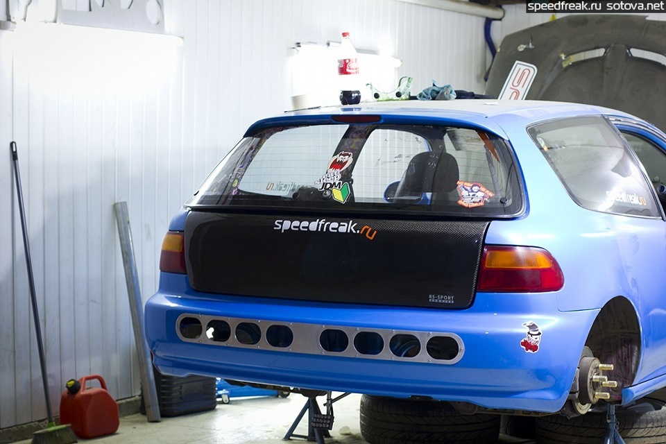 Супер тюня заднего бампера! — Honda Civic Hatchback (6G), 2 л, 1995 ...