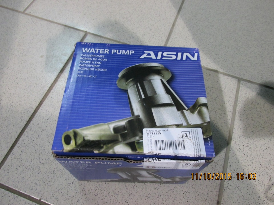 WPT111V Помпа водяная AISIN | Запчасти на DRIVE2