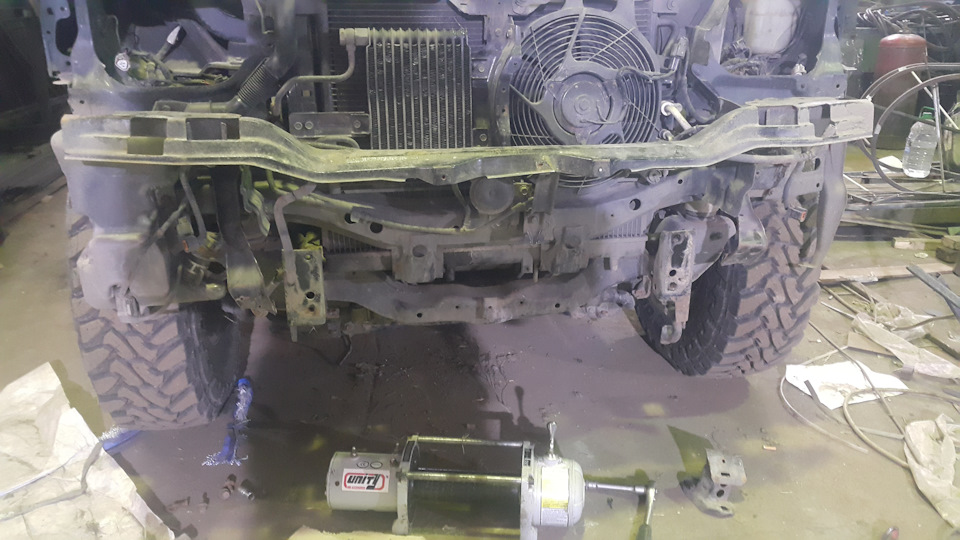 НЕРЖ.Площадка под лебедку — Mitsubishi Pajero Sport (1G), 2,5 л, 2007 ...