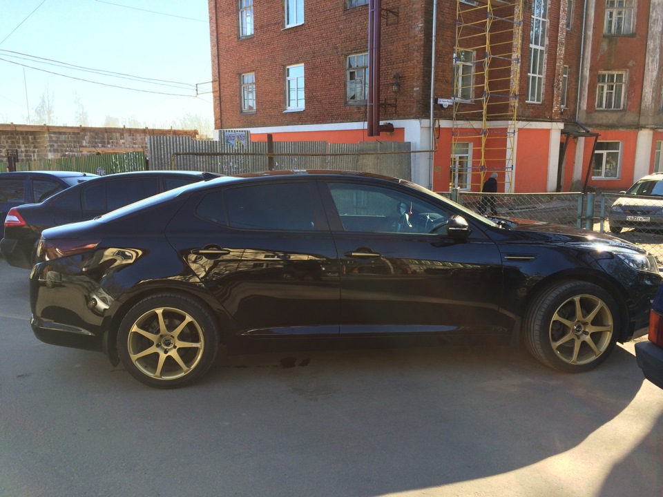 ADVAN Model 7 gold — KIA Optima (3G), 2,4 л, 2012 года | колёсные диски ...