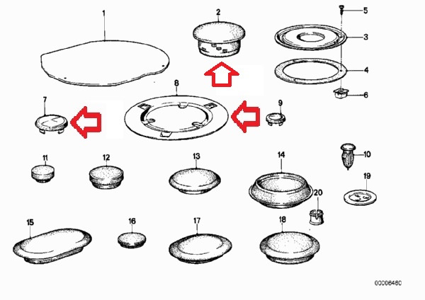 13142010 Фиксатор напольного покрытия GM | Запчасти на DRIVE2