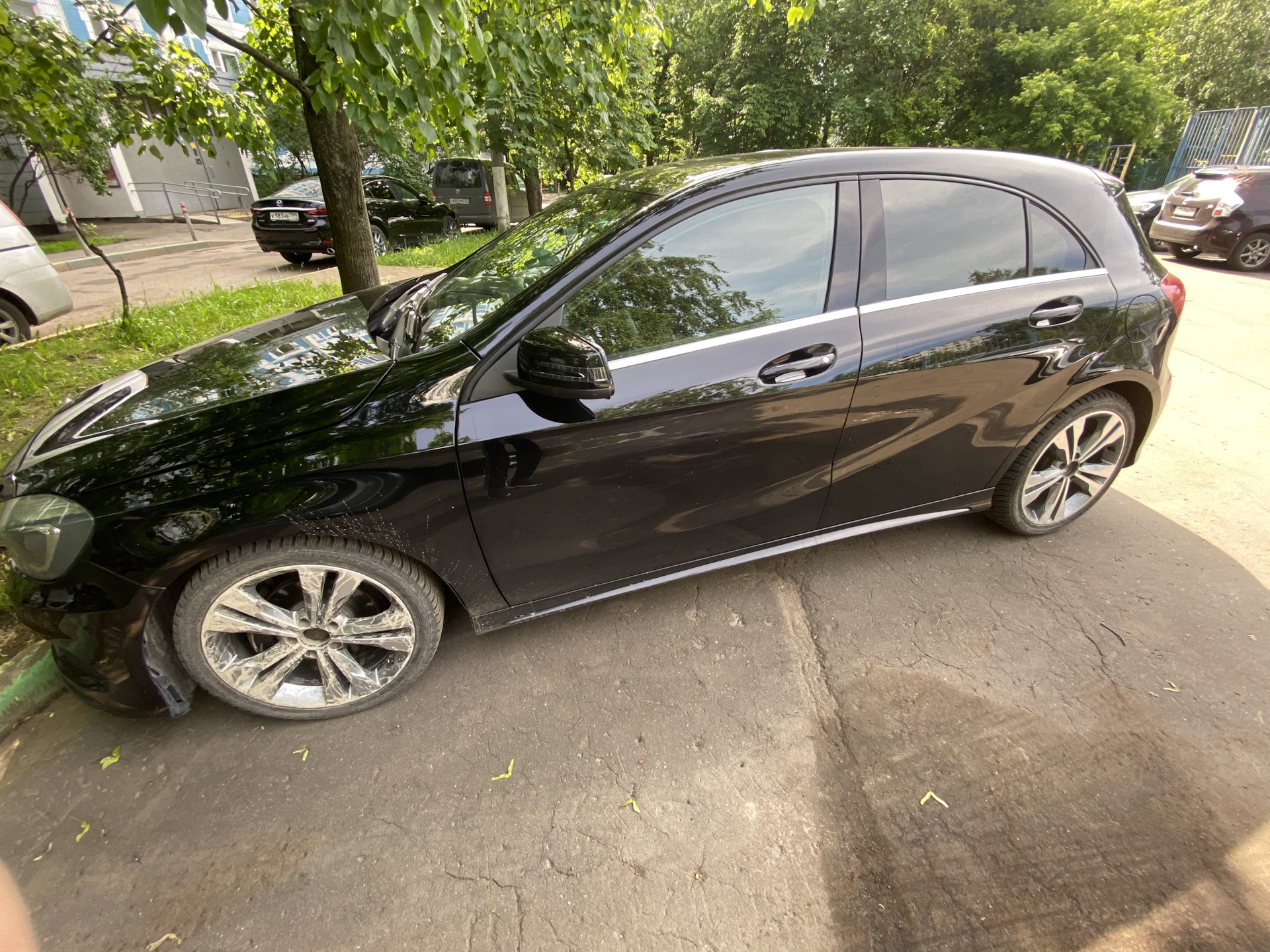 Тонирование задней полусферы. Llumar ATR 5 — Mercedes-Benz A-Class ...