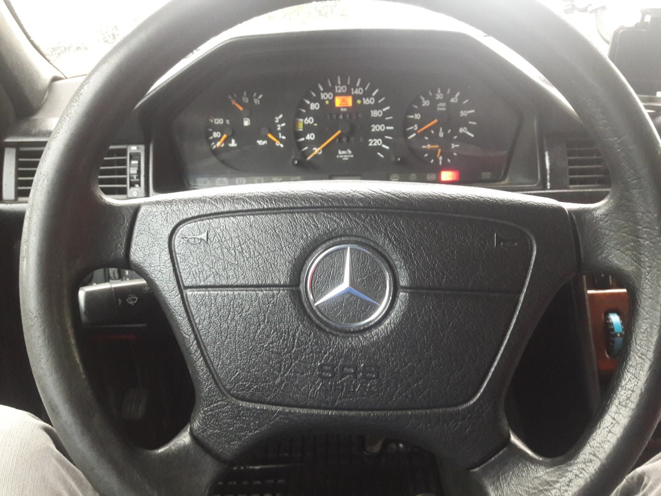 Руль з хромом — Mercedes-Benz E-Class (W124), 2,5 л, 1994 года ...