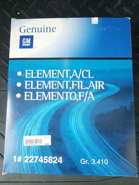 22745824 Фильтр воздушный GM | Запчасти на DRIVE2