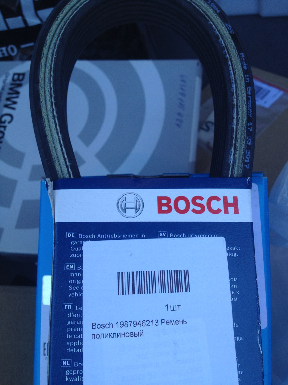 1987946213 ПОЛИКЛИНОВЫЙ РЕМЕНЬ BOSCH | Запчасти на DRIVE2