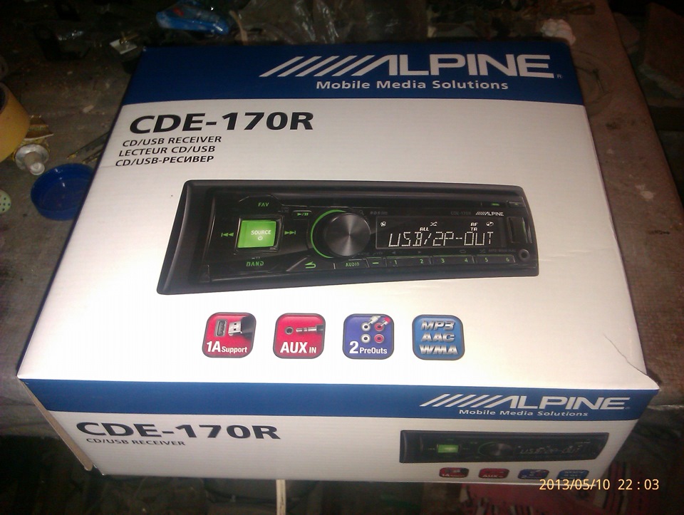 Alpine CDE-170R — Mazda 626 III (GD), 2 л, 1991 года | автозвук | DRIVE2