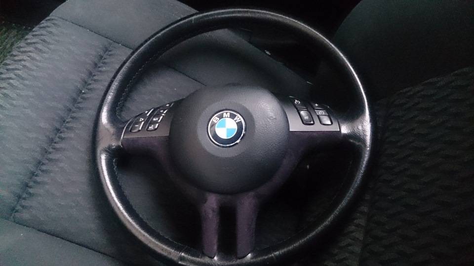S255A Спортивное рулевое колесо с НПБ кожа — BMW 3 series (E46), 1,9 л ...