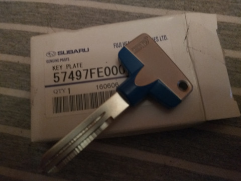 57497FE000 Ключ зажигания ЗАГОТОВКА STI SUBARU | Запчасти на DRIVE2