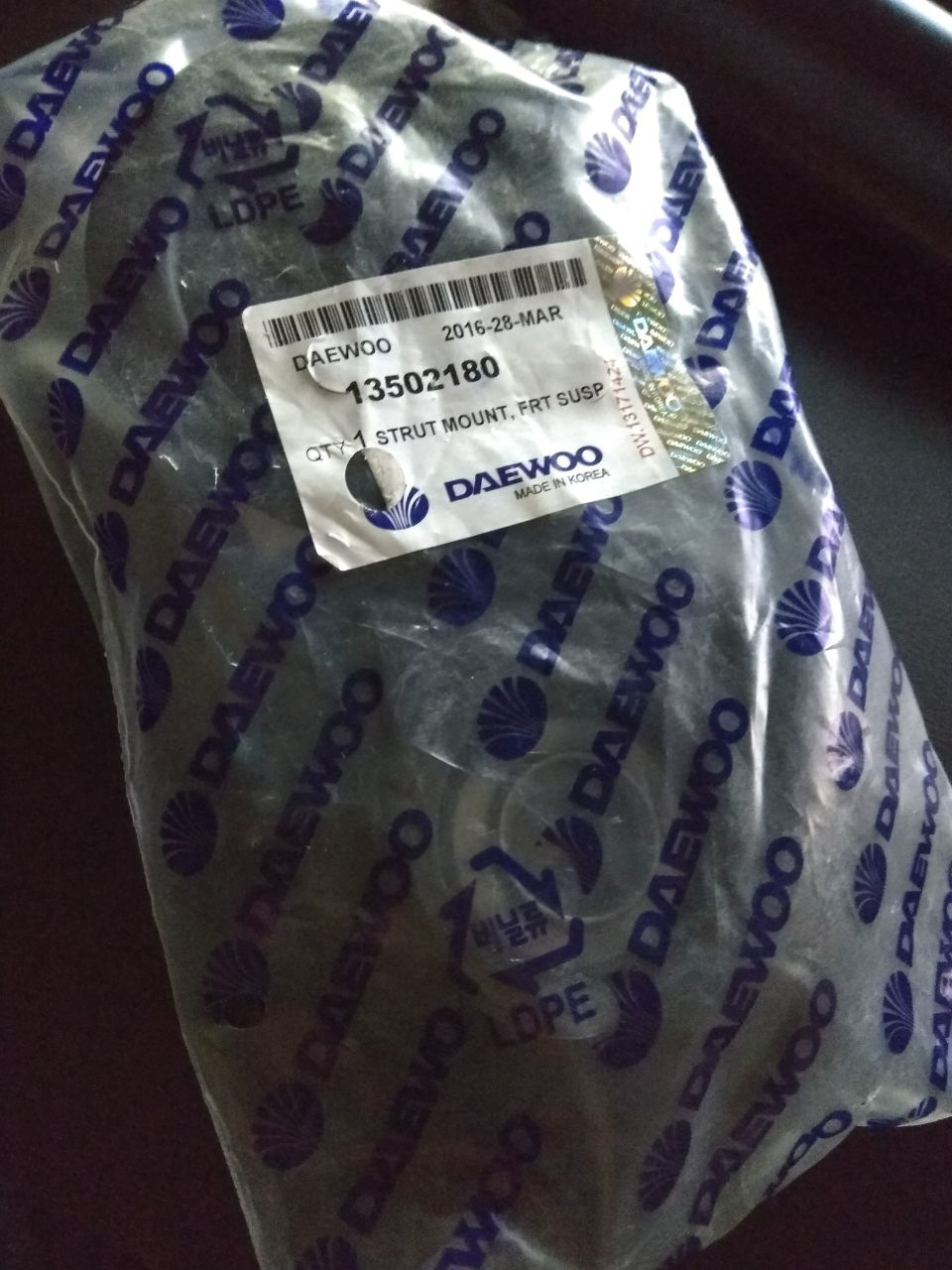 13502180 Опора амортизатора передней подвески / Chevrolet Spark 10~ GM ...