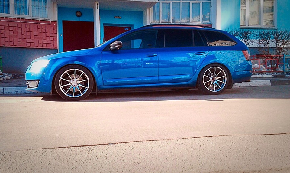 К сезону готов! не выдержал )) — Skoda Octavia Combi A7 Mk3, 1,8 л, 2014 года | колёсные диски ...
