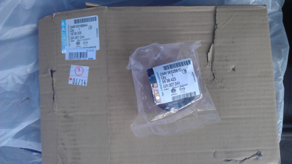 Подножка, чехол K&N, ремень ГРМ и картонка — Opel Astra H GTC, 2 л ...