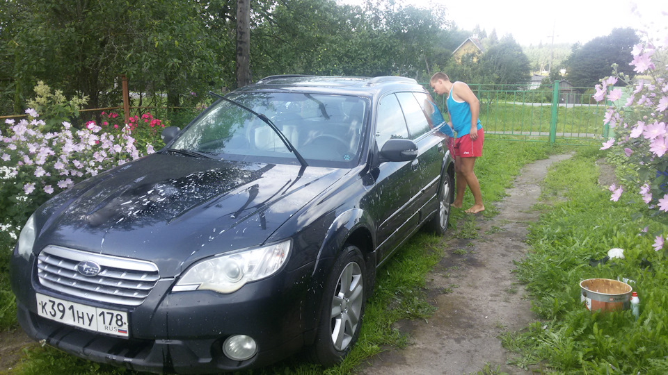 Дачная мойка или первая мойка сразу вручную — Subaru Outback (BP), 2,5 ...